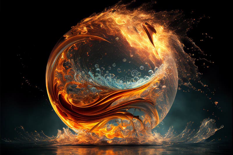 A Ball of Fire and Boiling Water - Confrontation of the Elements. AI ...