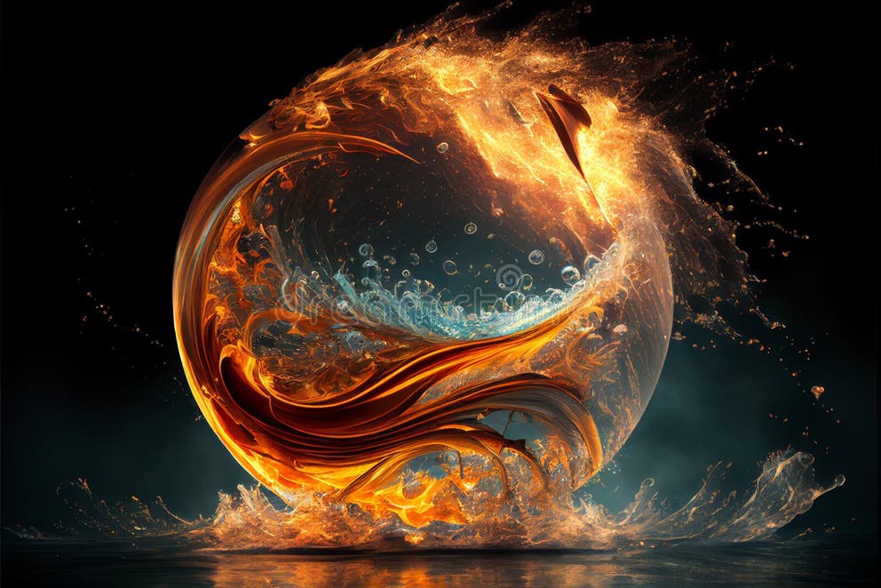 A Ball of Fire and Boiling Water - Confrontation of the Elements. AI ...