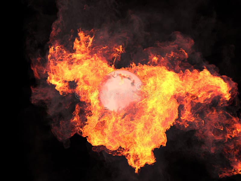 Ball in fire stock image. Image of fever, fireball, ball - 64308061