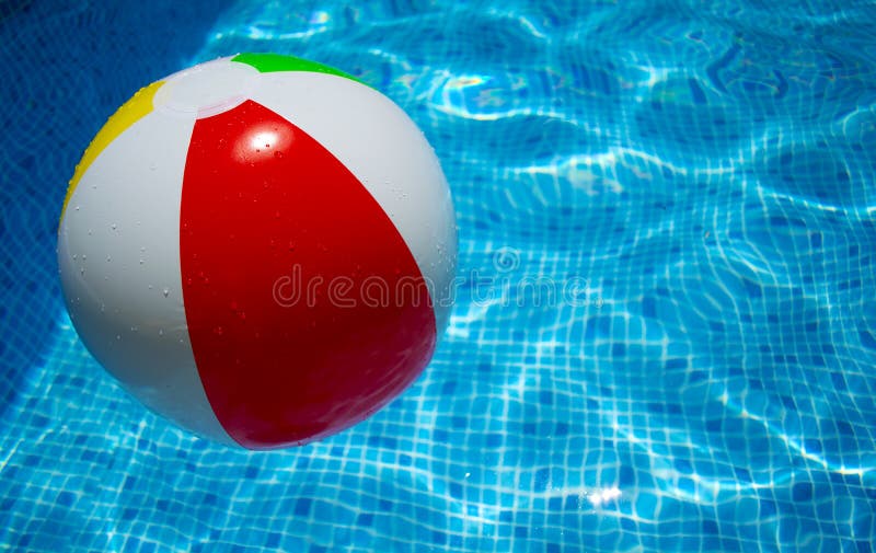Ball Floating in a Swimming Pool Stock Photo - Image of mexico, baby ...