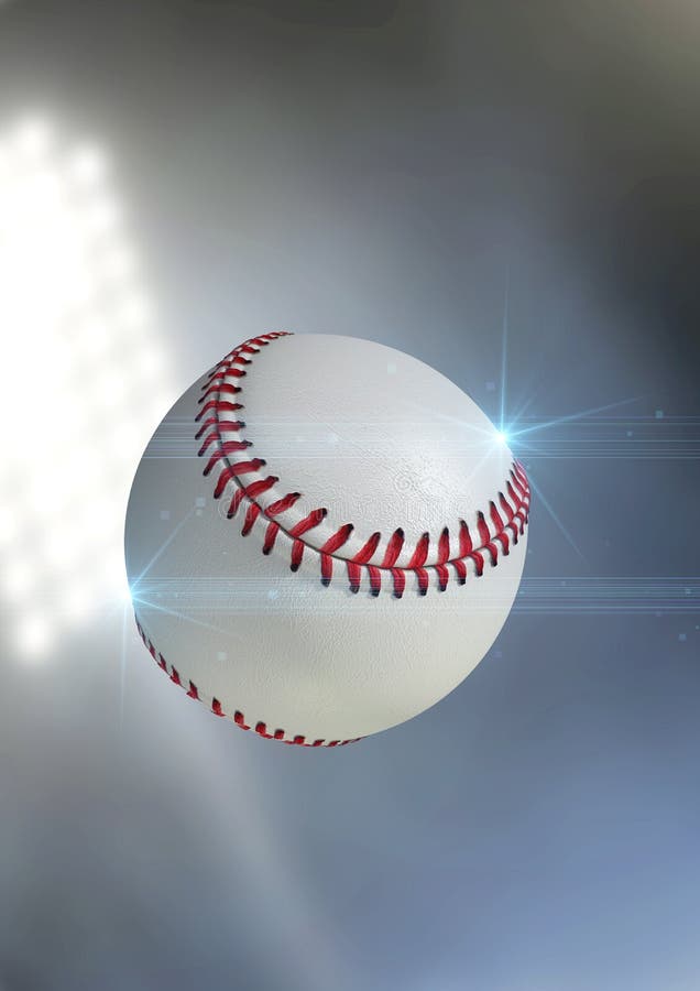 Ball Flying through the Air Stock Image - Image of illuminated, flight ...