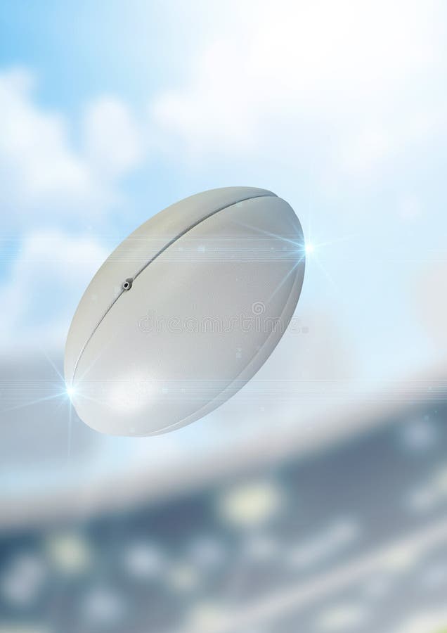 Ball Flying through the Air Stock Image - Image of rubber, light: 57819143