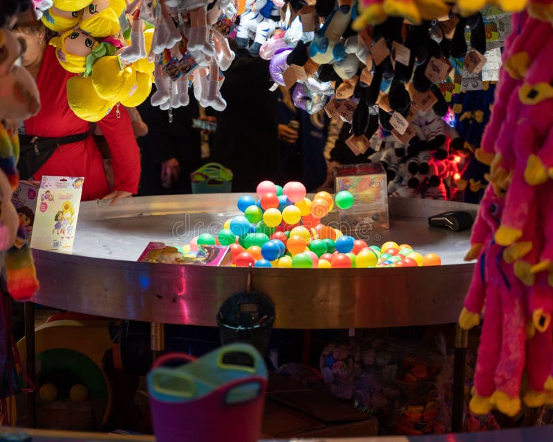 Ball Game with Prizes at the Fair Editorial Image - Image of kermis ...