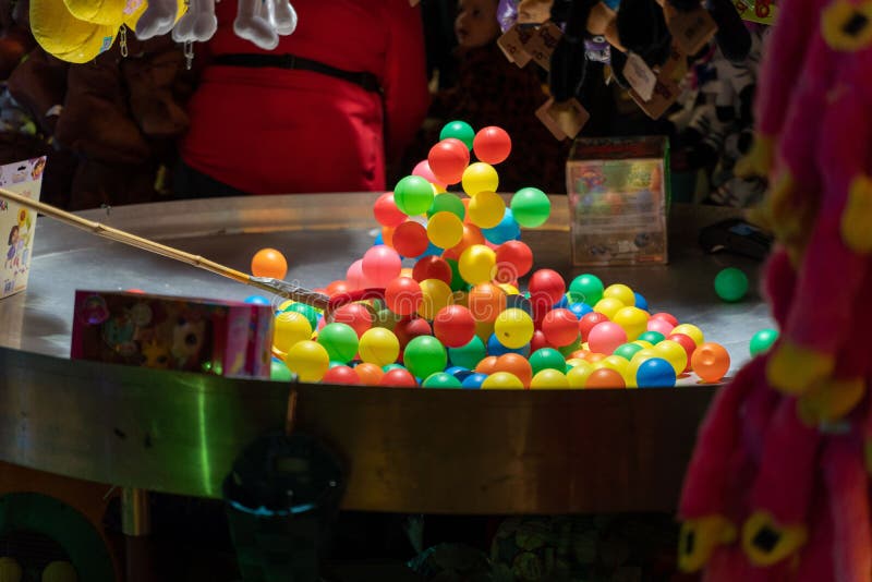 Ball Game with Prizes at the Fair Editorial Stock Photo - Image of ...