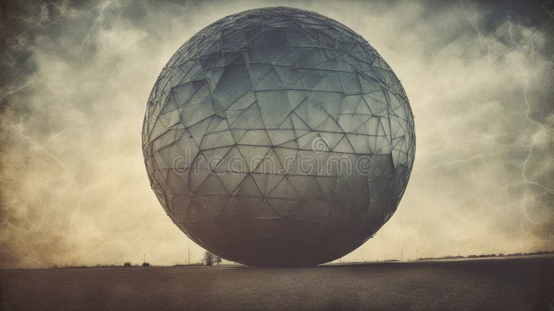 Ball Geometry Building Background Stock Illustration - Illustration of ...
