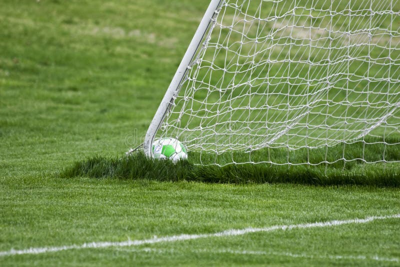Ball in Goal stock photo. Image of sports, score, goal - 5026304