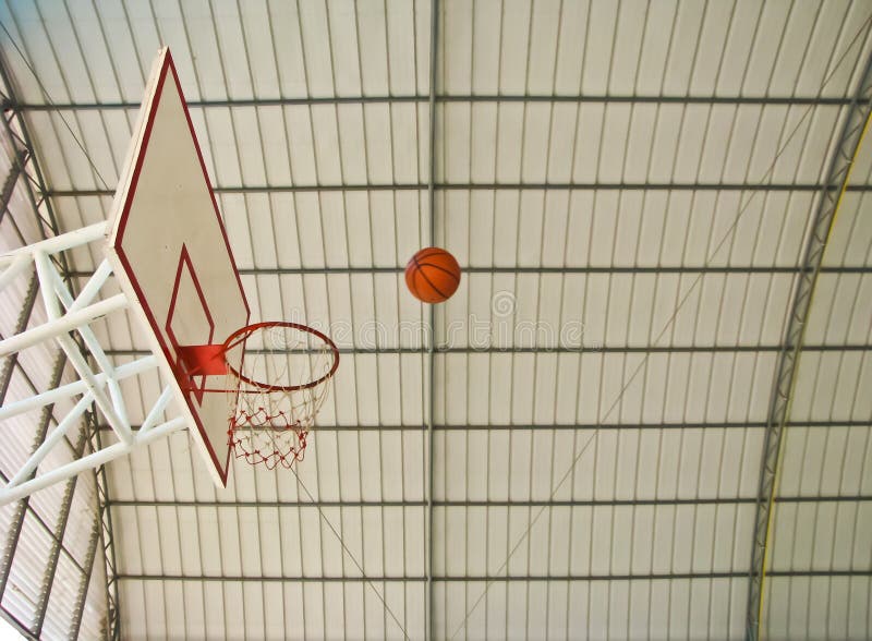 Basketball Going Through Hoop Stock Photo - Image of teamwork ...