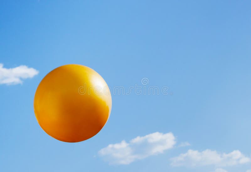 Ball of golden colour stock photo. Image of shiny, sphere - 15223002