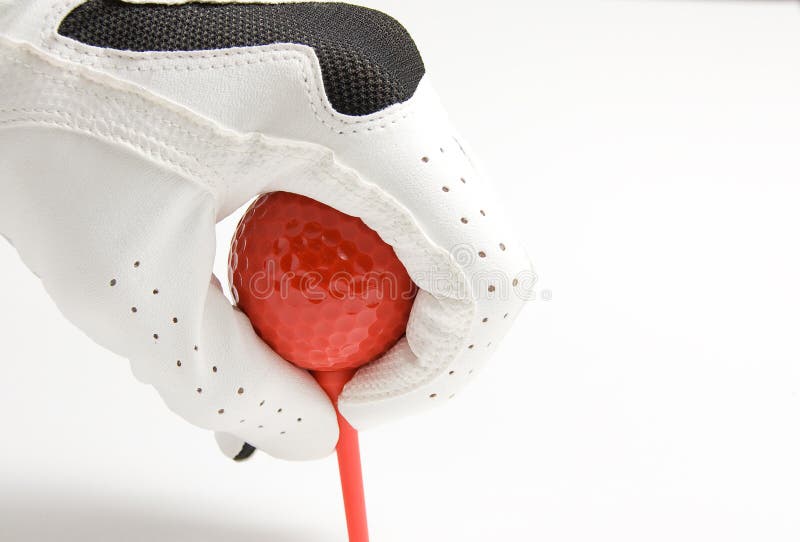 Ball golf reed on tee stock photo. Image of golfing, play - 21405262