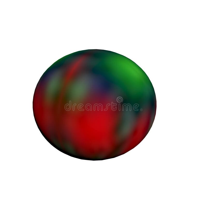 Ball with Green-red Gradient on a White Background. Stock Illustration ...