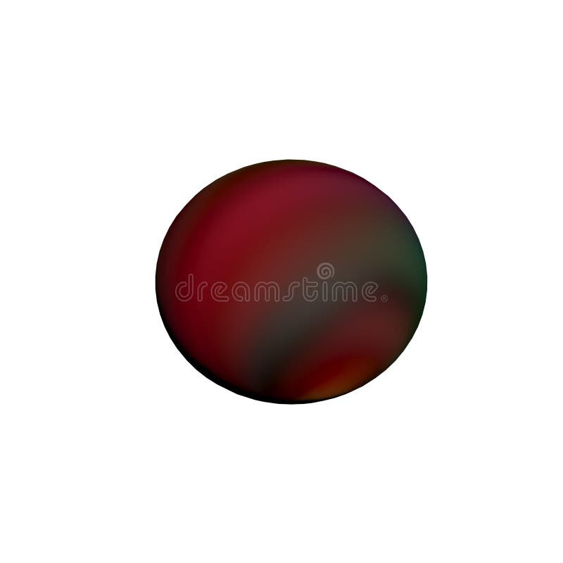 Ball with Green-red Gradient on a White Background. Stock Illustration ...