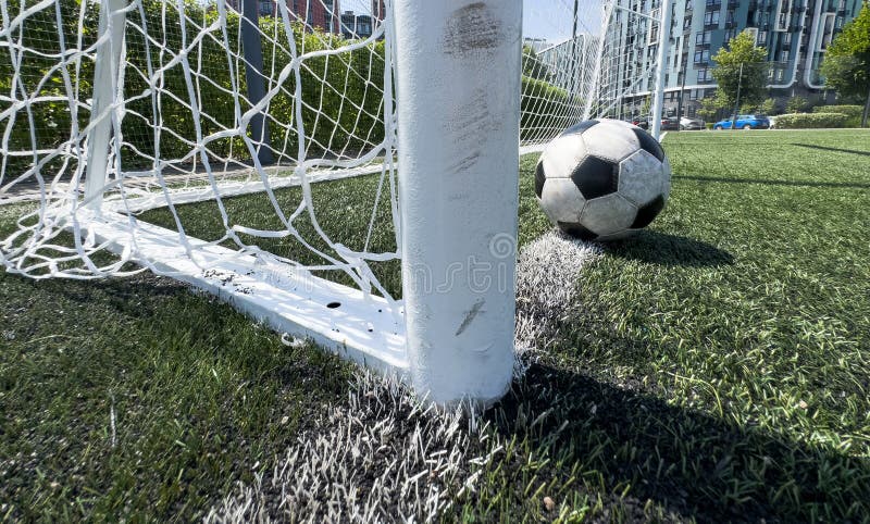 The Ball Hammered into a Gate Stock Photo - Image of competition, game ...