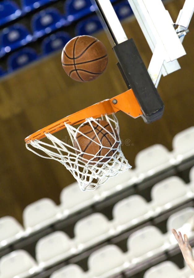 Ball in hoop stock image. Image of equipment, four, college - 13325345