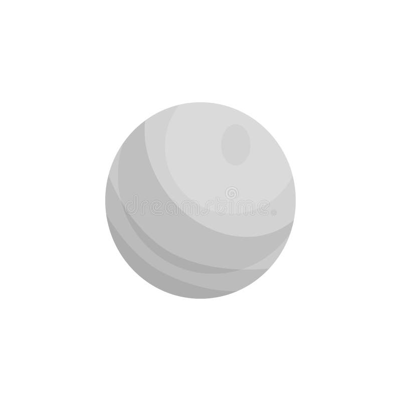 Ball Icon, Black Monochrome Style Stock Vector - Illustration of hobby ...