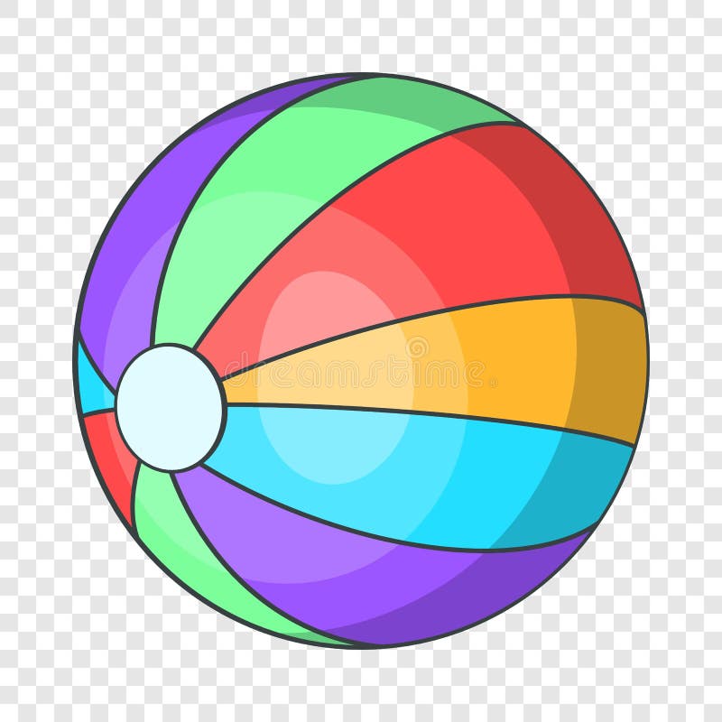 Ball icon, cartoon style stock vector. Illustration of green - 145950347