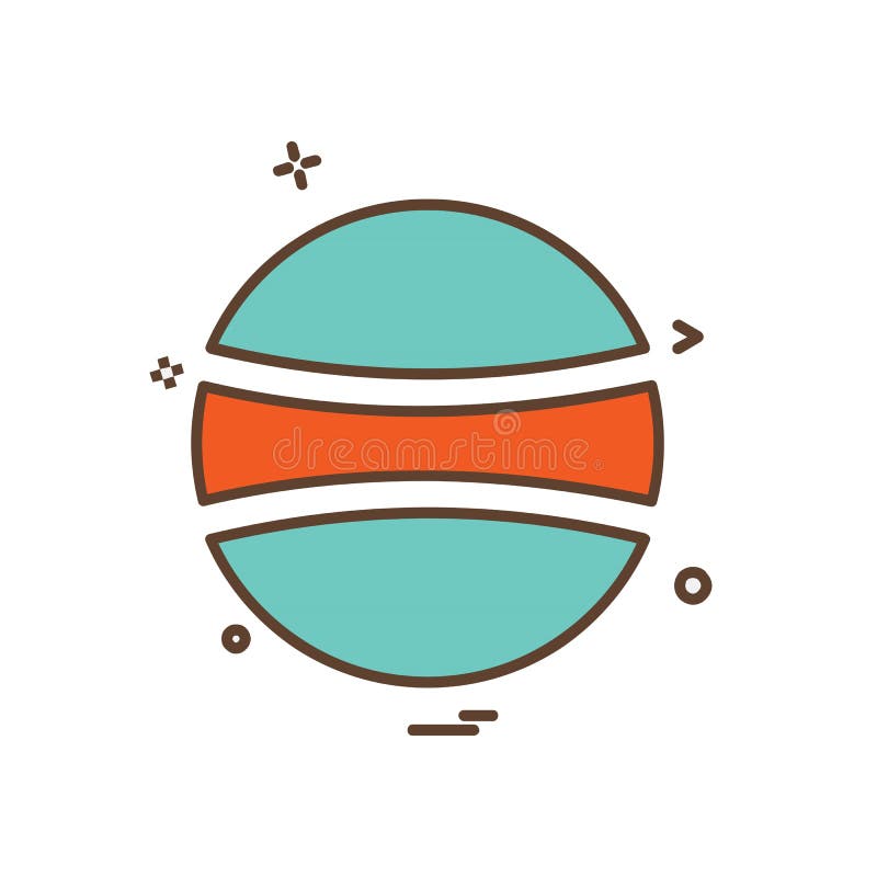 Ball icon design vector stock vector. Illustration of game - 125530673