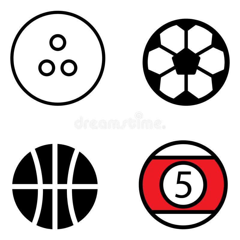 Ball icon vector stock vector. Illustration of green - 285103042