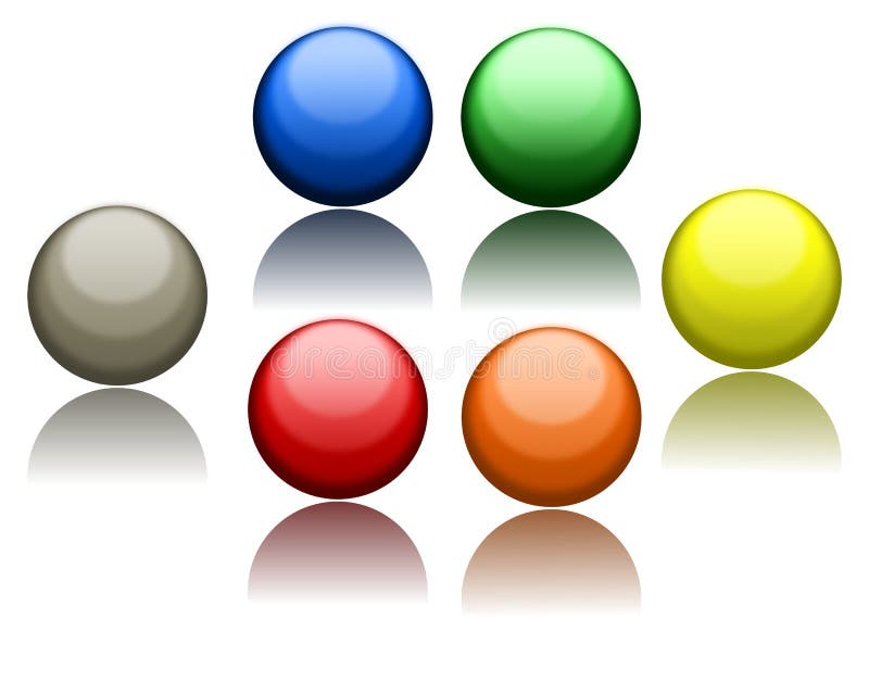 Multi-coloured balls stock illustration. Illustration of colors - 4669094
