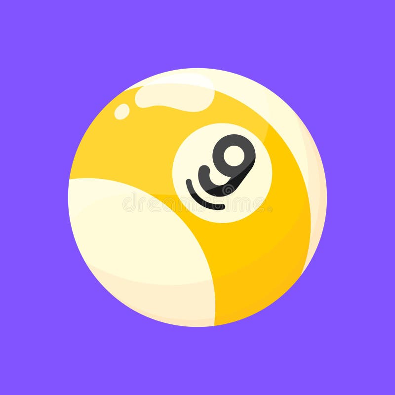 9 Ball Illustration Vector. 9 Ball Game Icon Vector Stock Vector ...