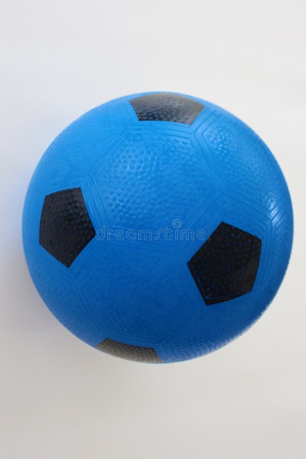 Ball Isolated on White Background. a Plastic Ball for Kids. Blue and ... Ball Isolated on White Background. a Plastic Ball for Kids. Blue and ...