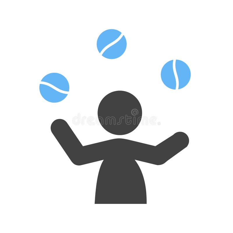 Ball Juggling stock vector. Illustration of play, person - 78904512