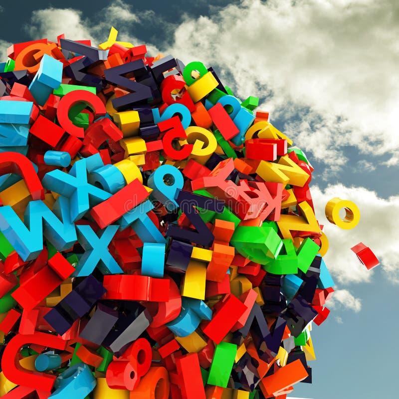 Ball of letters stock photo. Image of alphabet, graphic - 38269272