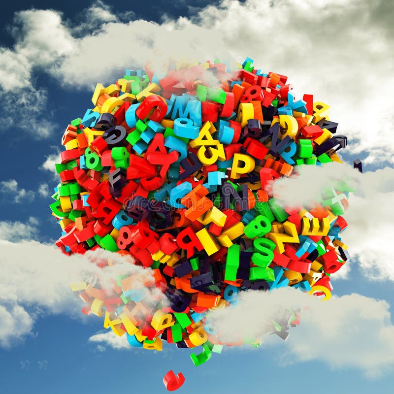 Ball of letters stock photo. Image of ball, learn, sign - 38269910