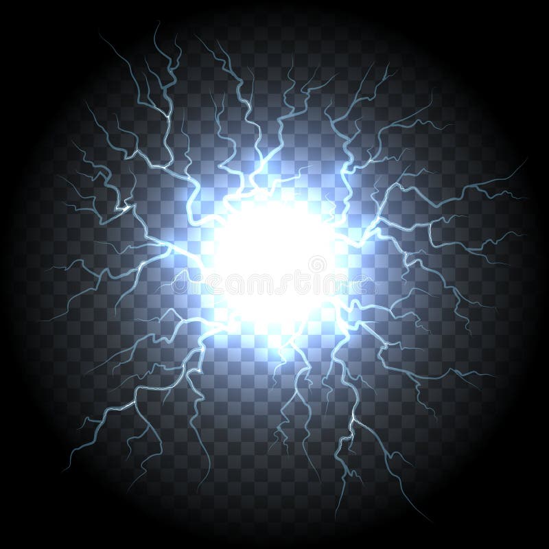 Ball lightning stock vector. Illustration of electron - 70779932