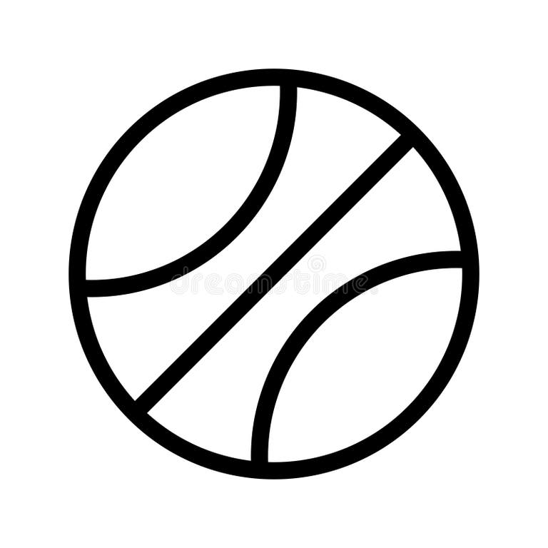 Ball line vector icon stock vector. Illustration of football - 138133037