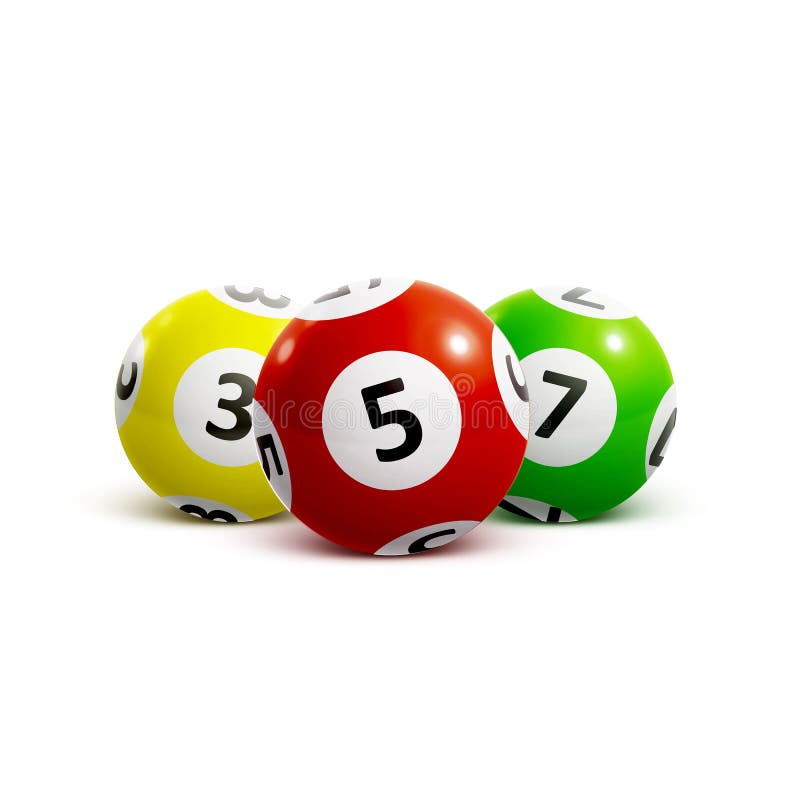 Ball Lottery Numbers. Lotto Bingo Game Luck Concept Vector Illustration ...