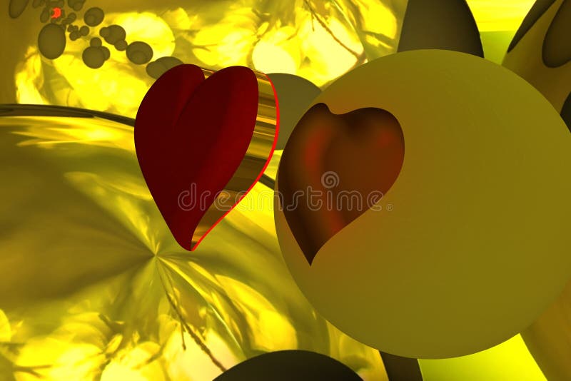 Ball of love. stock illustration. Illustration of reflective - 48041299
