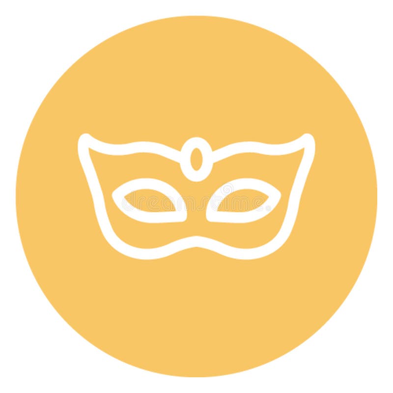 Ball, Mask, Masquerade Isolated Vector Icon Which Can Easily Modify or ...