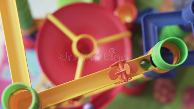 Ball Maze and Round Funnel for Distributing Stock Video - Video of ...