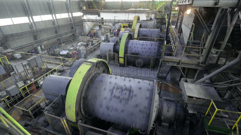 Copper-processing Plant with Manufacturing Machinery Stock Footage ...