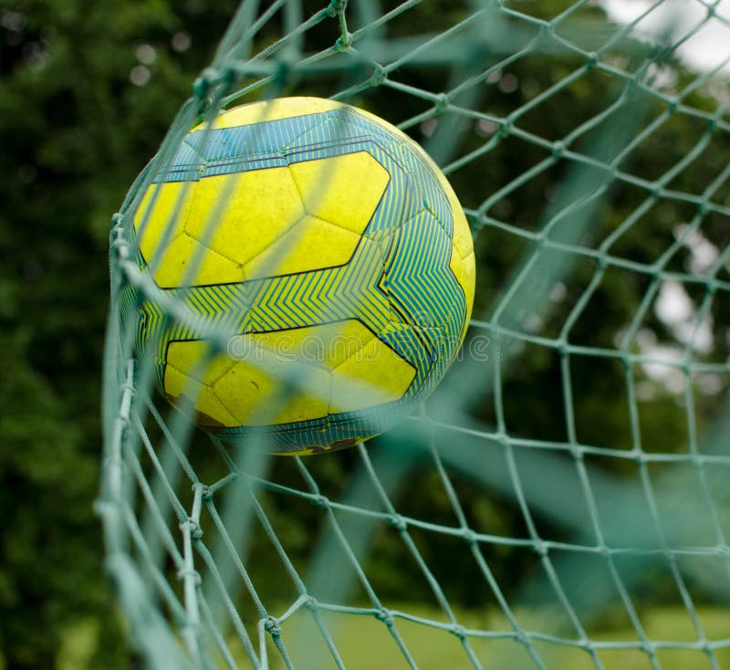 Ball in the net. Football stock photo. Image of goal - 62875534
