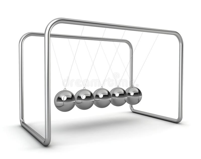 Collision Ball Pendulum Newton Stock Illustration - Illustration of ...