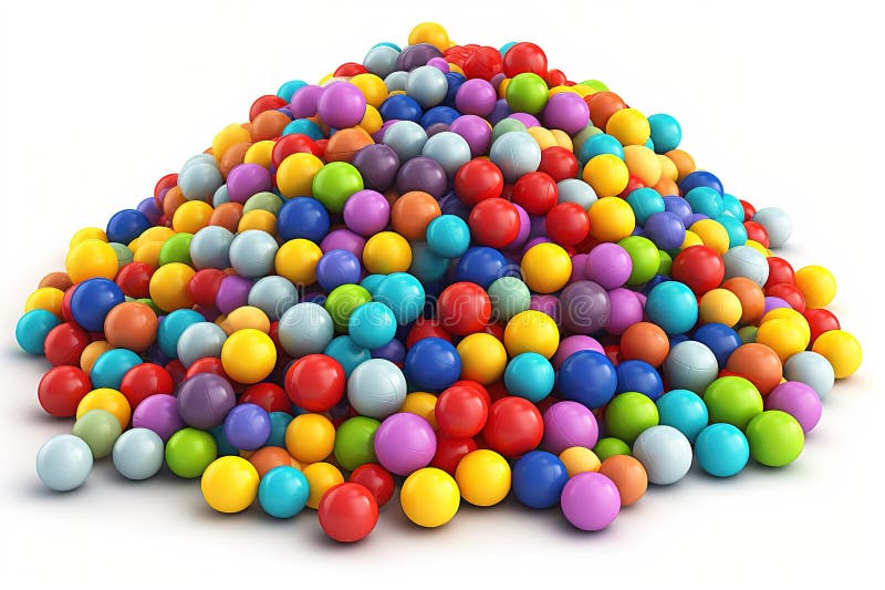 Ball Pit Isolated on White Background. AI Generated Stock Illustration ...