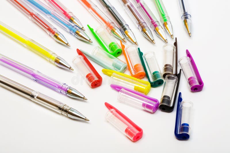 Ball-point pens stock photo. Image of instrument, supplies - 10592954