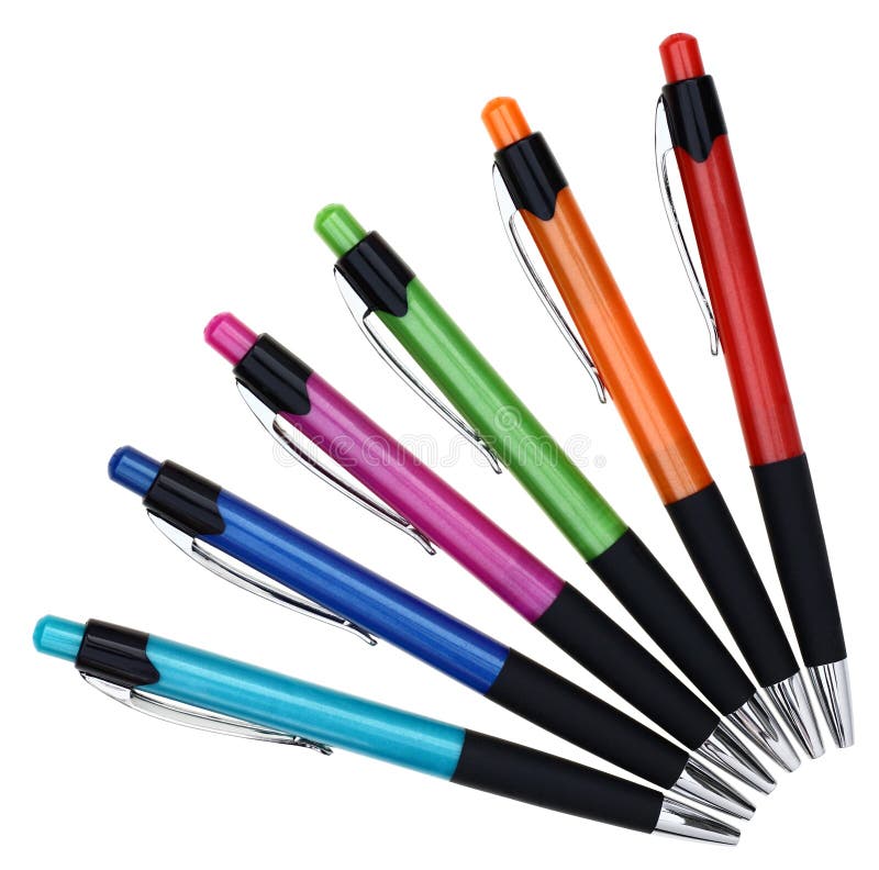 Ball Point Pens stock photo. Image of rainbow, multiple - 51954438