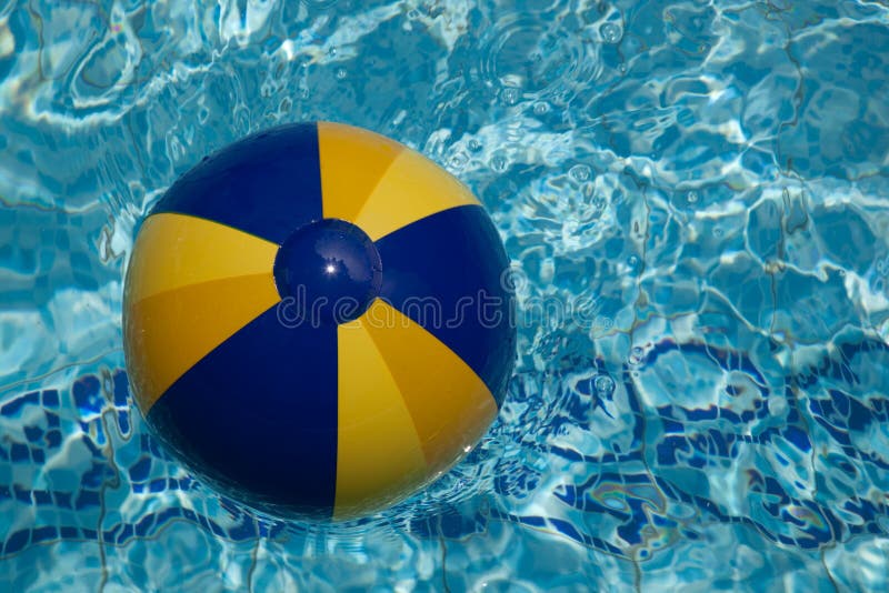 Ball in the pool stock image. Image of relax, vacation - 11148391