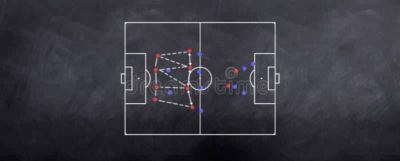 Ball Possession Soccer Strategy Stock Illustration - Illustration of ...