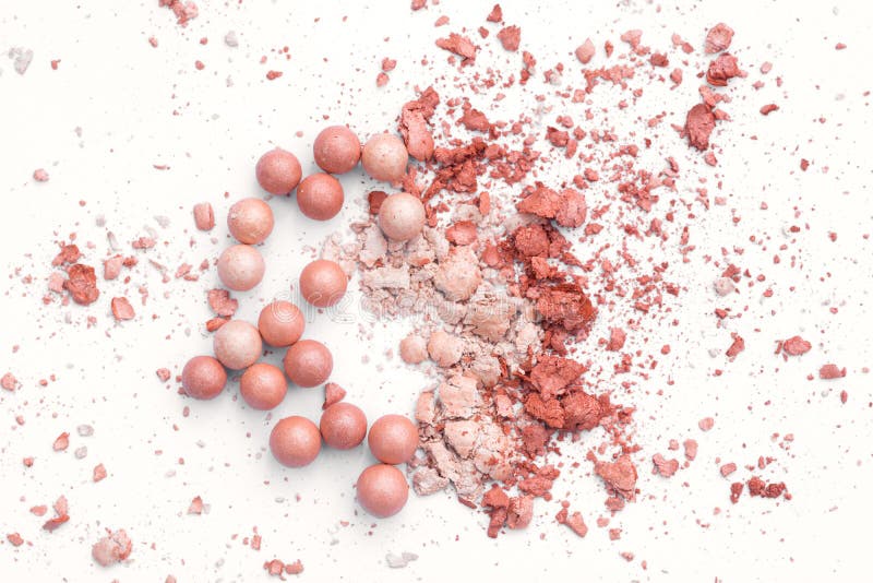 Ball Powder with Pepper Effect, Blush. Stock Image - Image of dark ...