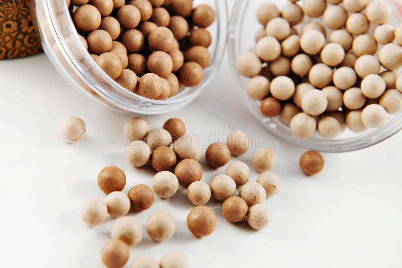 Ball Powder in the Round Package on White Background Stock Photo ...