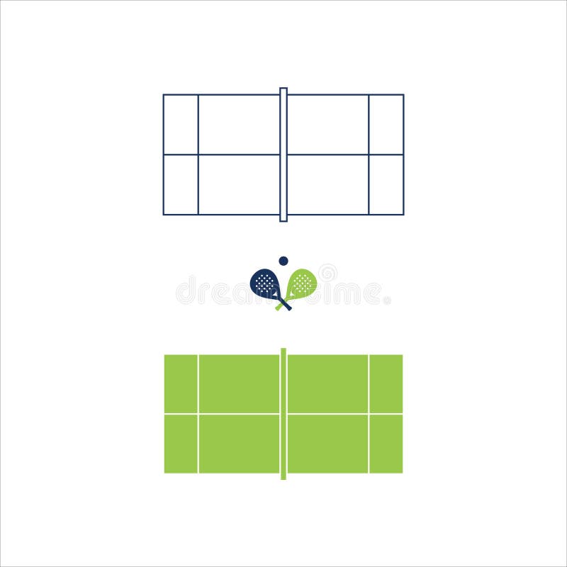 Padel court stock vector. Illustration of indoor, racket - 363827214