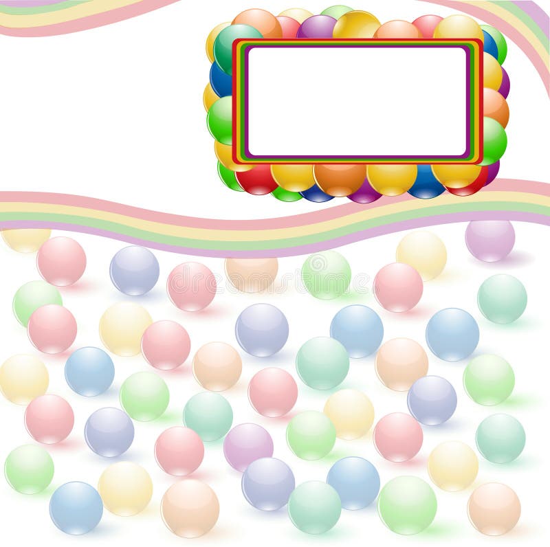 Ball rainbow background stock vector. Illustration of blue - 25107411