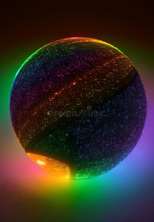 Ball with rainbow colours stock image. Image of ball - 310616615
