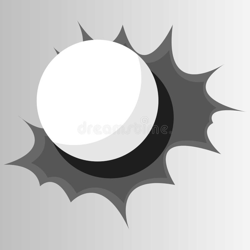 Ball Ripping Paper stock vector. Illustration of flat - 79346064