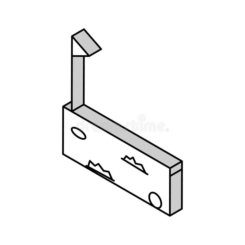 Ball Running in Golf Hole Isometric Icon Vector Illustration Stock ...