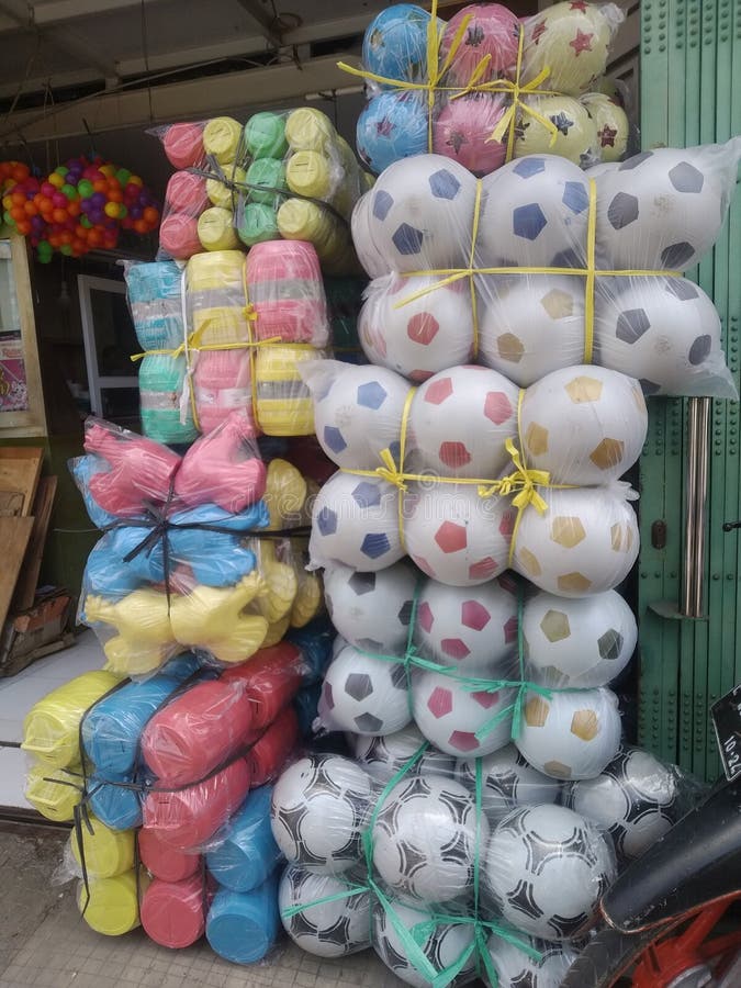 Ball and Saving Plastic on the Display Shop Editorial Image - Image of ...