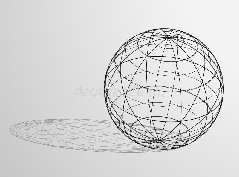 Ball and shadow stock vector. Illustration of circle - 24550472